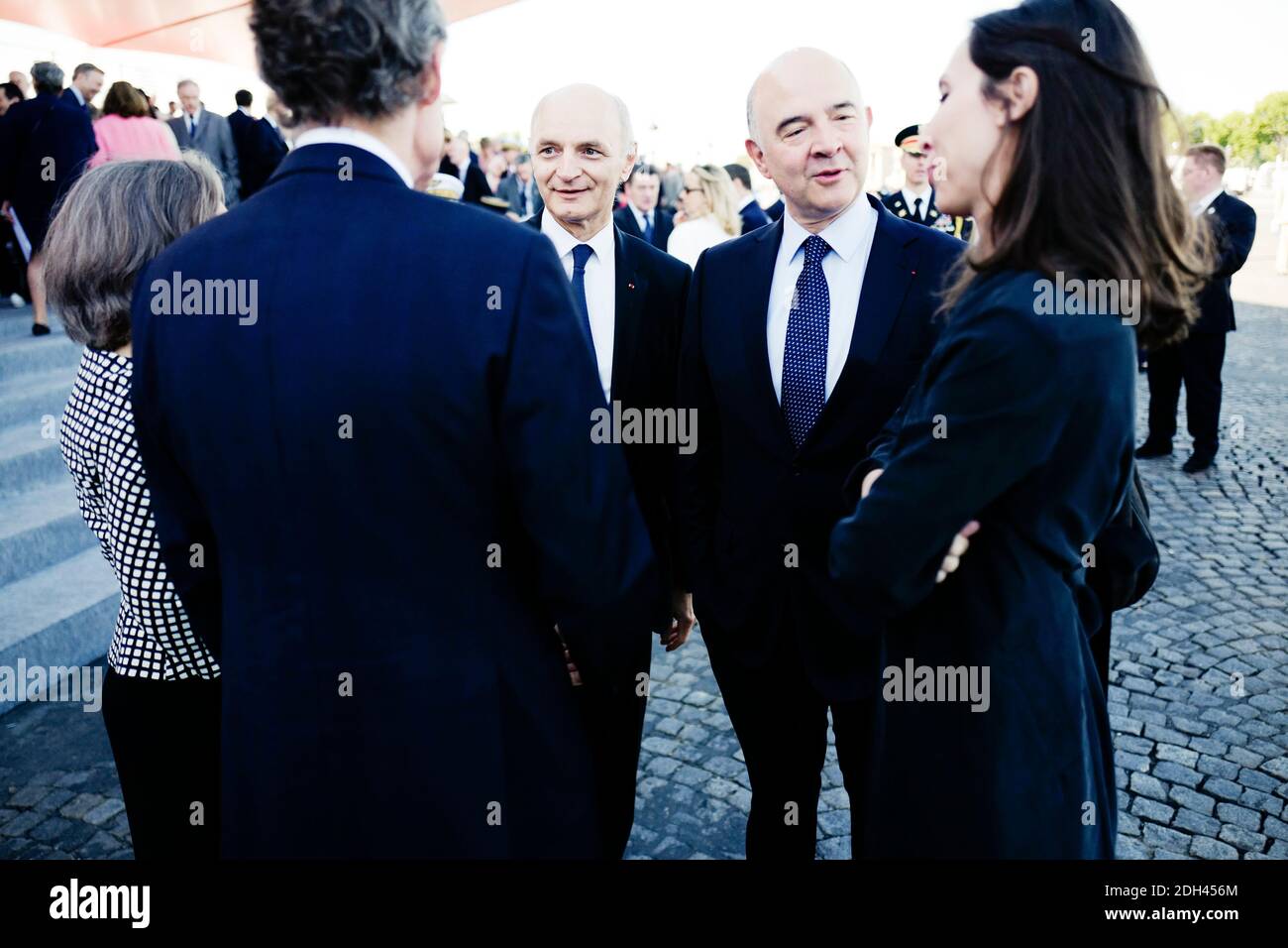 Pierre Moscovici and wife Anne-Michelle Basteri during the annual ...