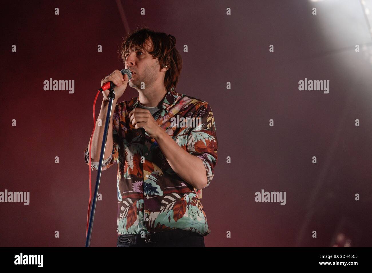 Phoenix performing live on stage at Festival Les Vieilles Charrues in ...