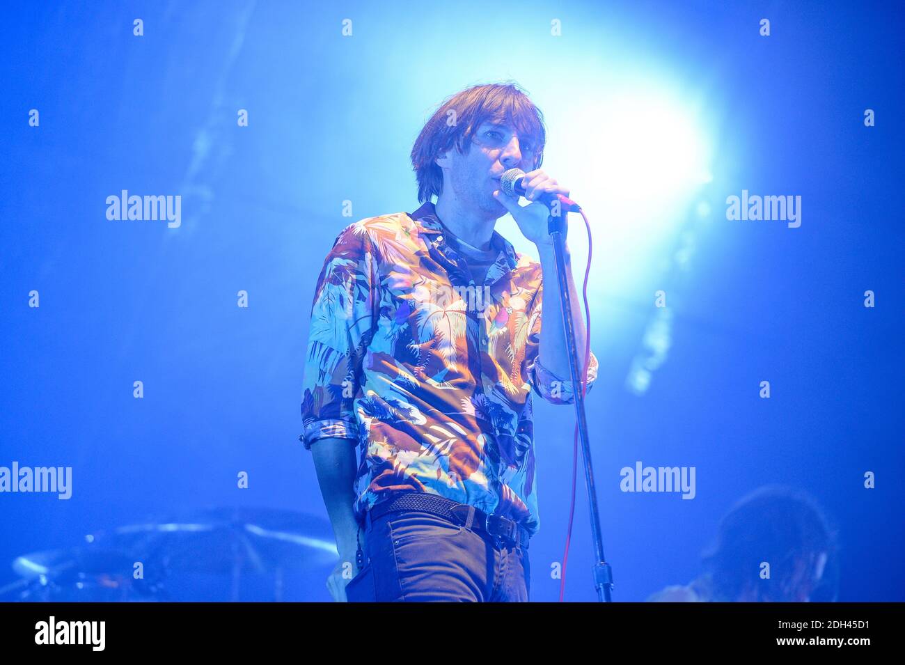 Phoenix performing live on stage at Festival Les Vieilles Charrues in ...