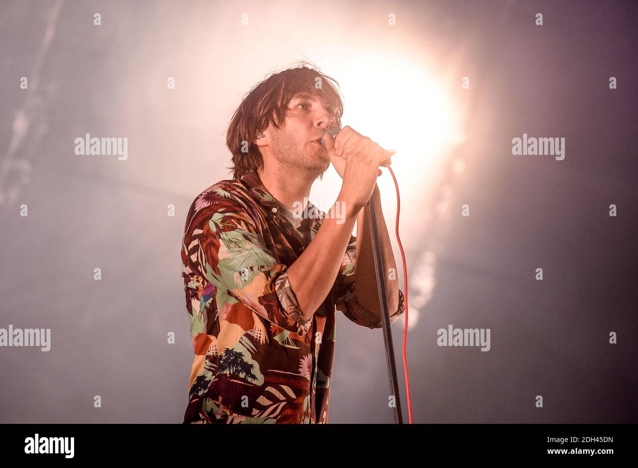 Phoenix performing live on stage at Festival Les Vieilles Charrues in ...