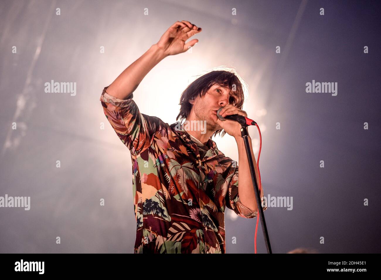Phoenix performing live on stage at Festival Les Vieilles Charrues in ...
