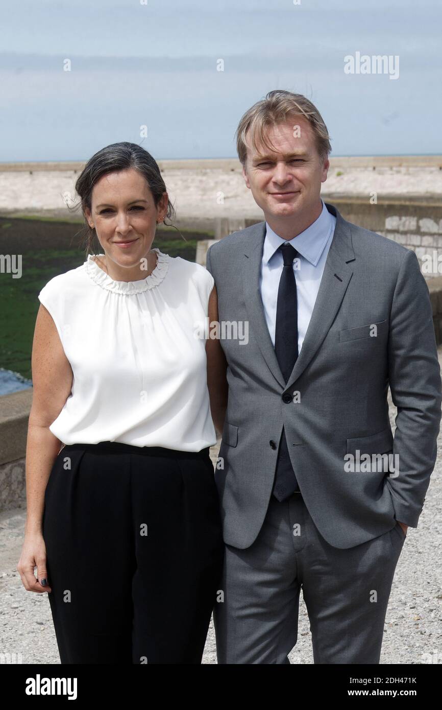 Actor Christopher Nolan and his wife British film producer Emma Thomas ...