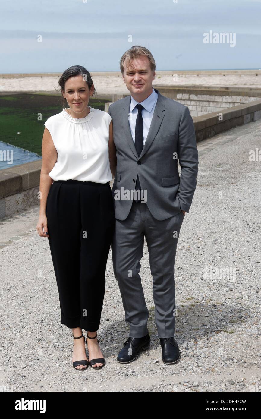 Actor Christopher Nolan and his wife British film producer Emma Thomas ...