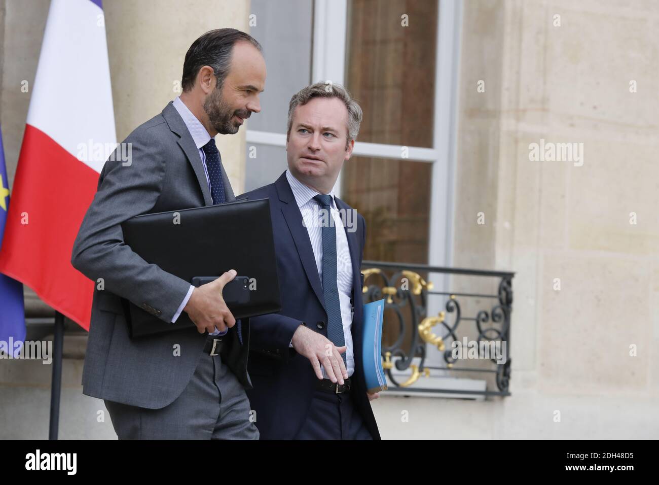 Prime Minister Edouard Philippe and Secretary of State for Europe and ...