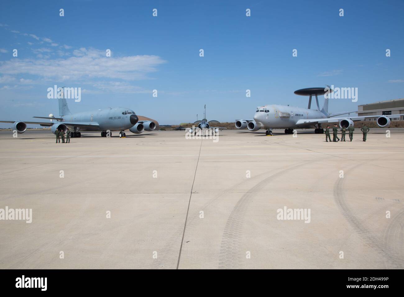 Atmosphere during President Emmanuel Macron visit to the French air ...