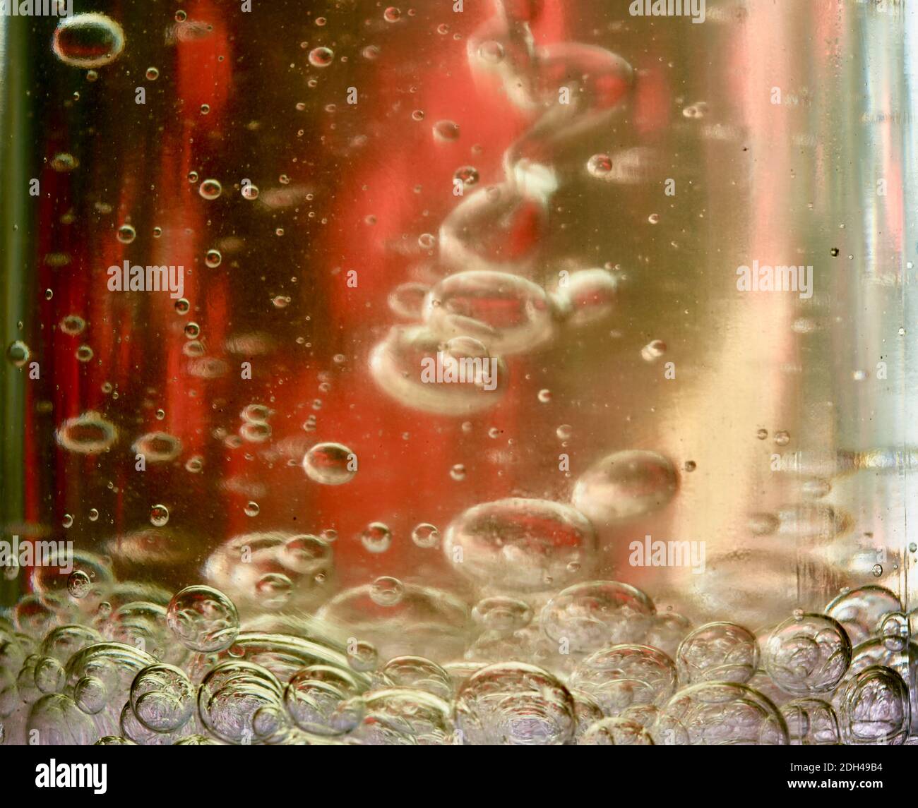 Bubbles forming textured colourful background formed by a simple ...