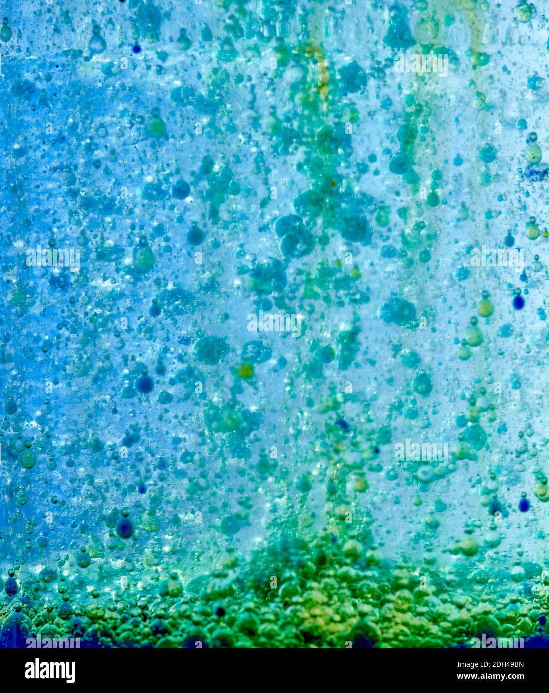 Bubbles forming textured colourful background formed by a simple ...