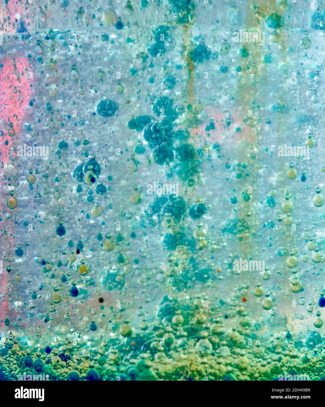 Bubbles forming textured colourful background formed by a simple ...