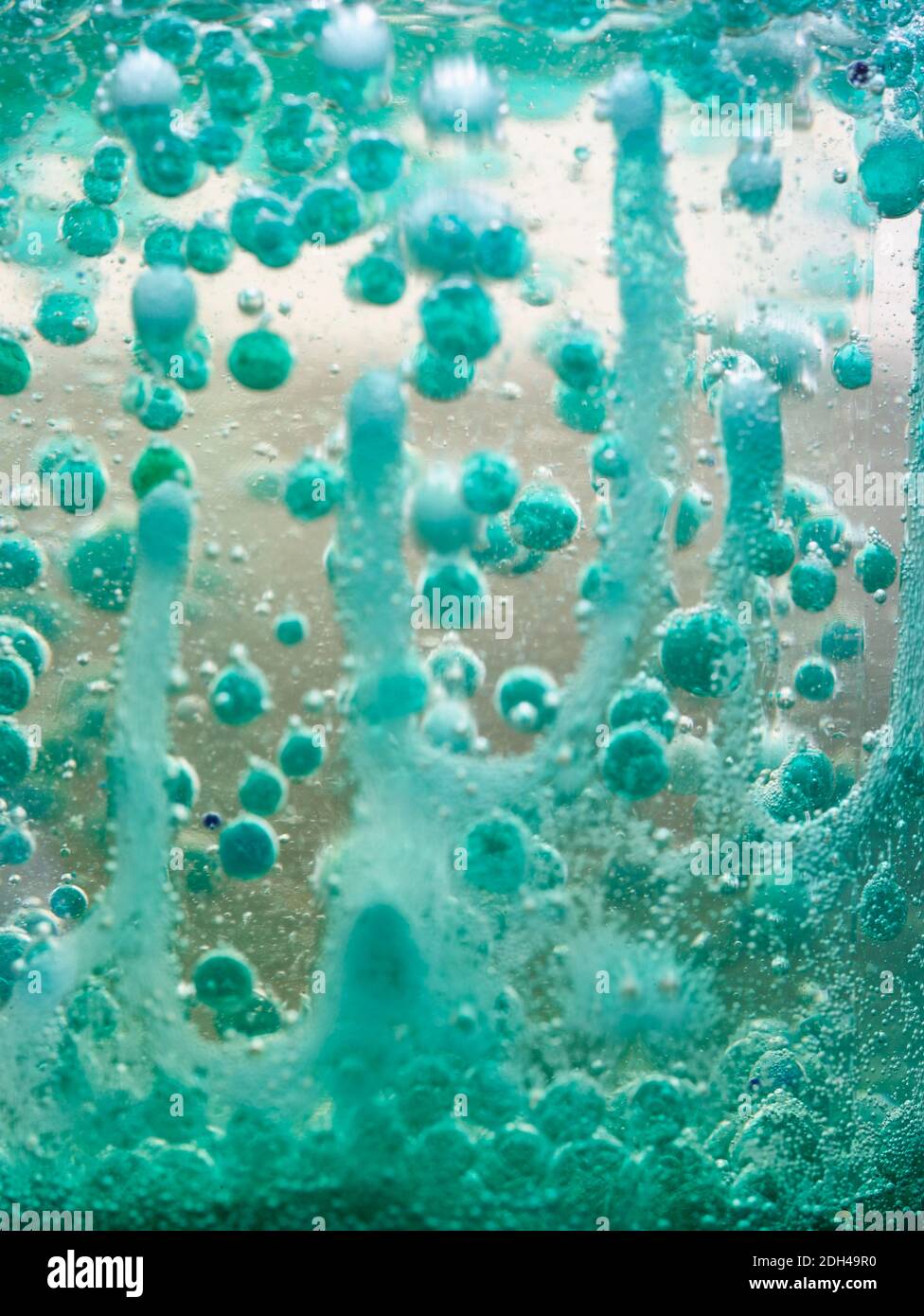 Bubbles forming textured colourful background formed by a simple ...