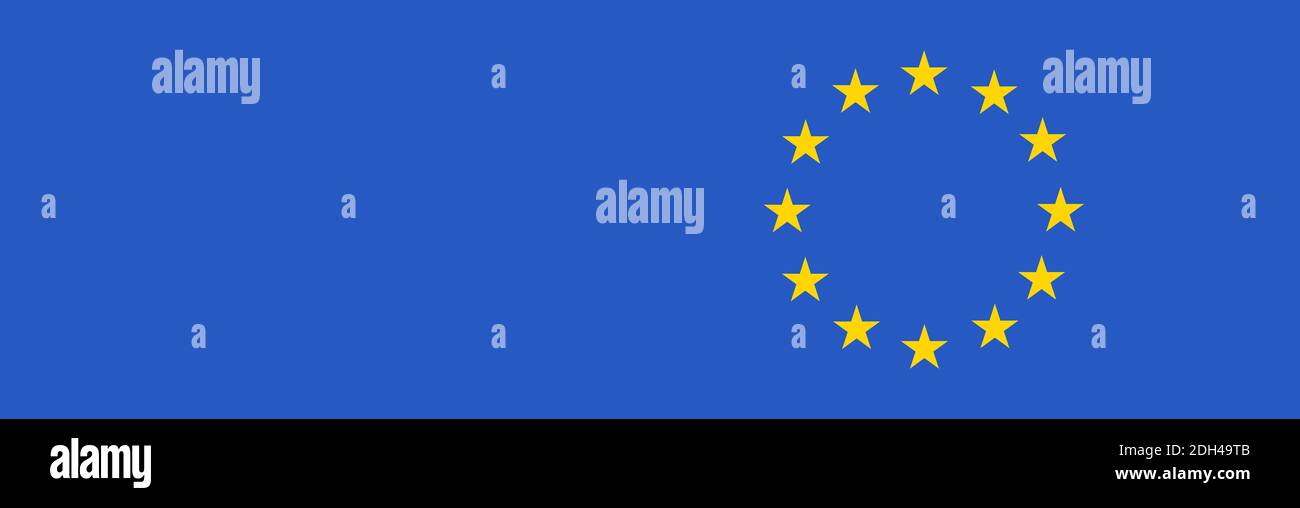 Eu flag blue and gold stars hi-res stock photography and images - Alamy
