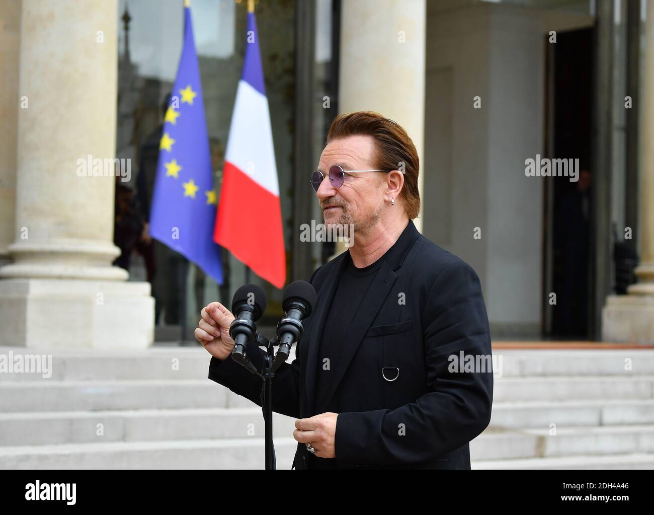 U2 lead singer and co-founder of the organisation ONE Bono speaks to ...