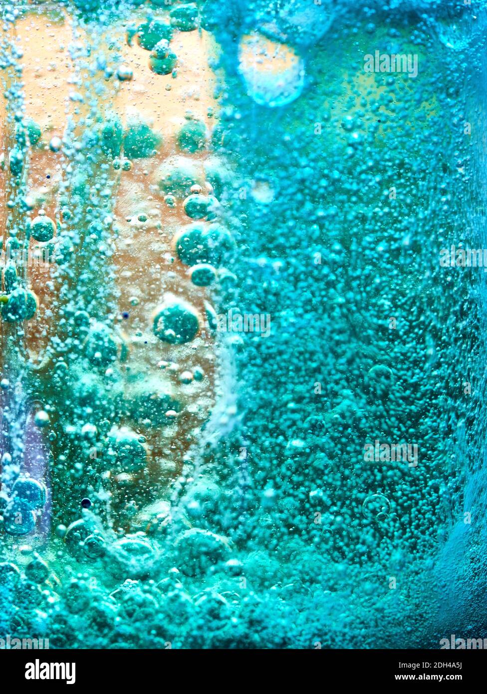 Bubbles forming textured colourful background formed by a simple ...