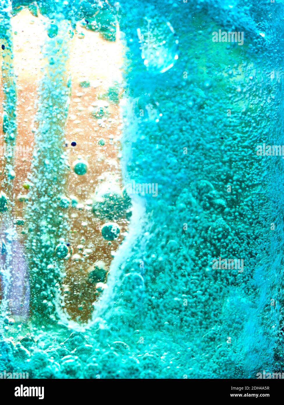 Bubbles forming textured colourful background formed by a simple ...