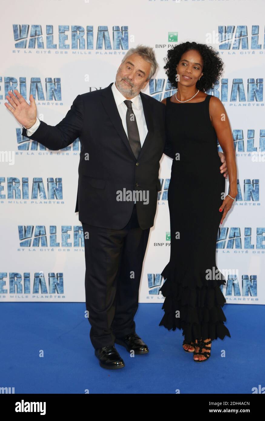 Luc Besson and his wife Virginie Silla attending Valerian premiere at ...