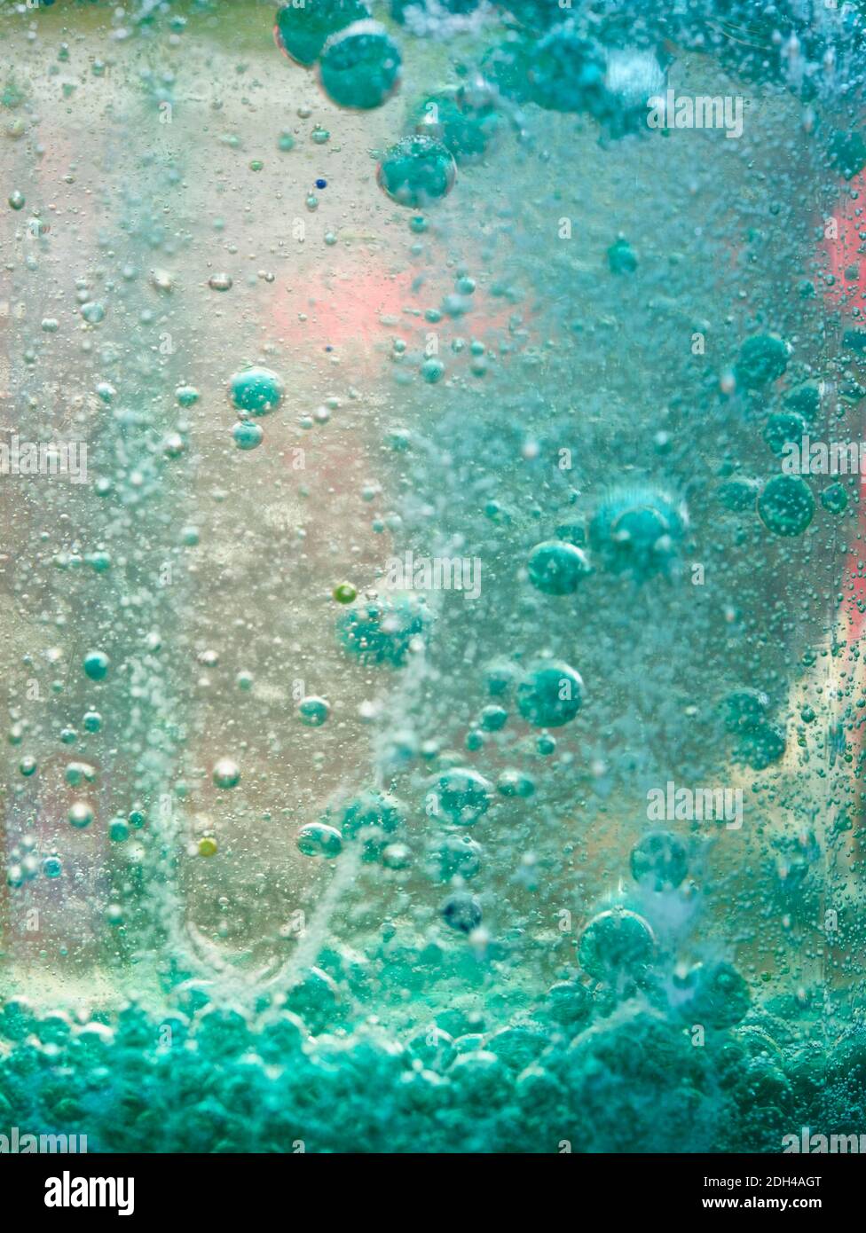 Bubbles forming textured colourful background formed by a simple ...