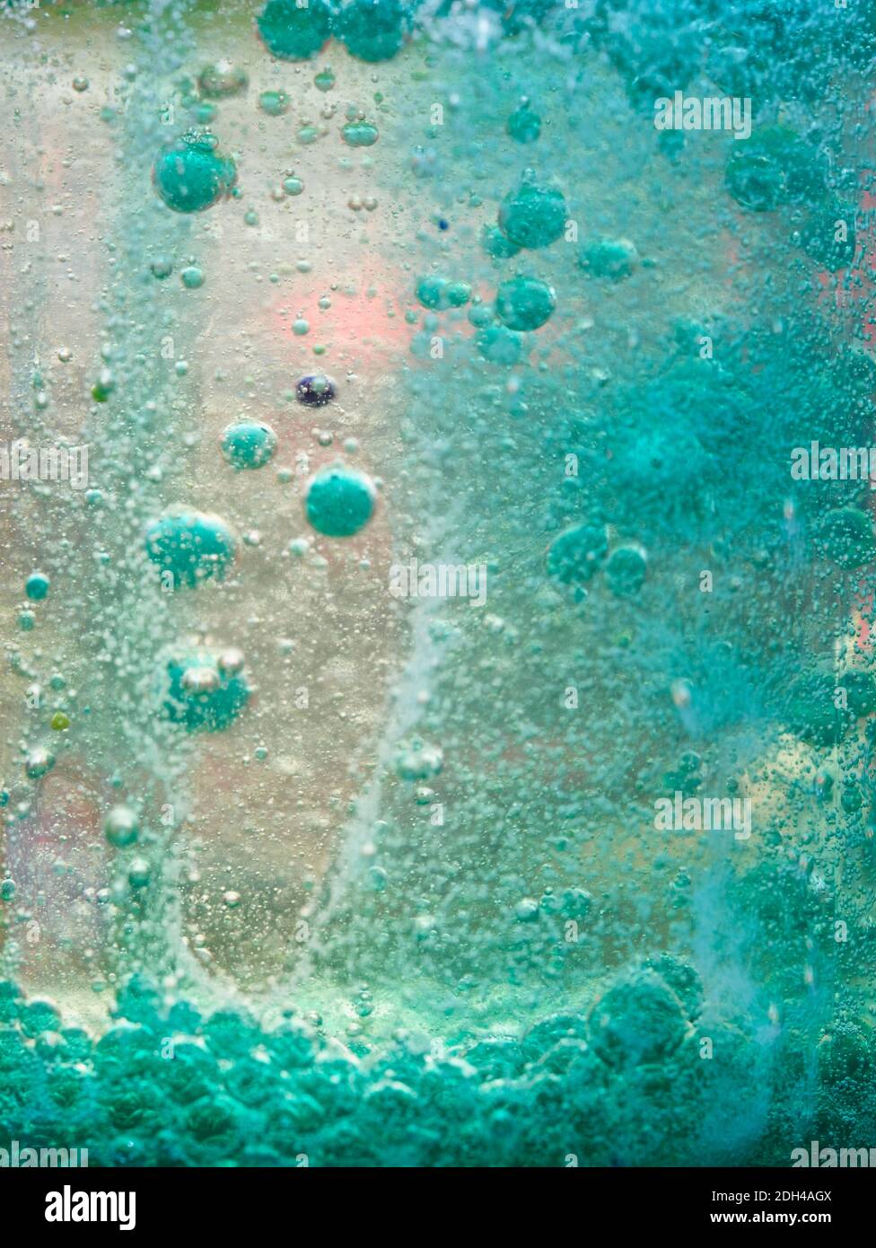 Bubbles forming textured colourful background formed by a simple ...