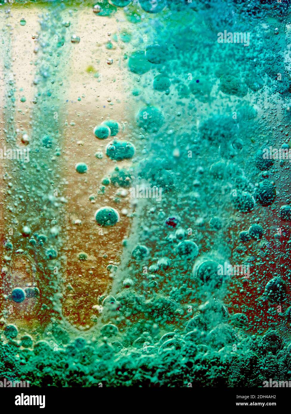 Bubbles forming textured colourful background formed by a simple ...