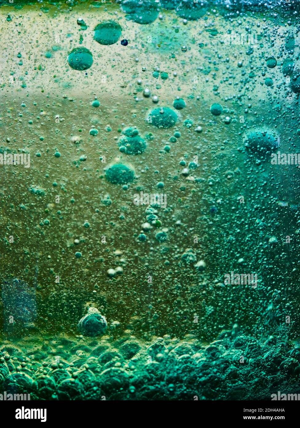 Bubbles forming textured colourful background formed by a simple ...