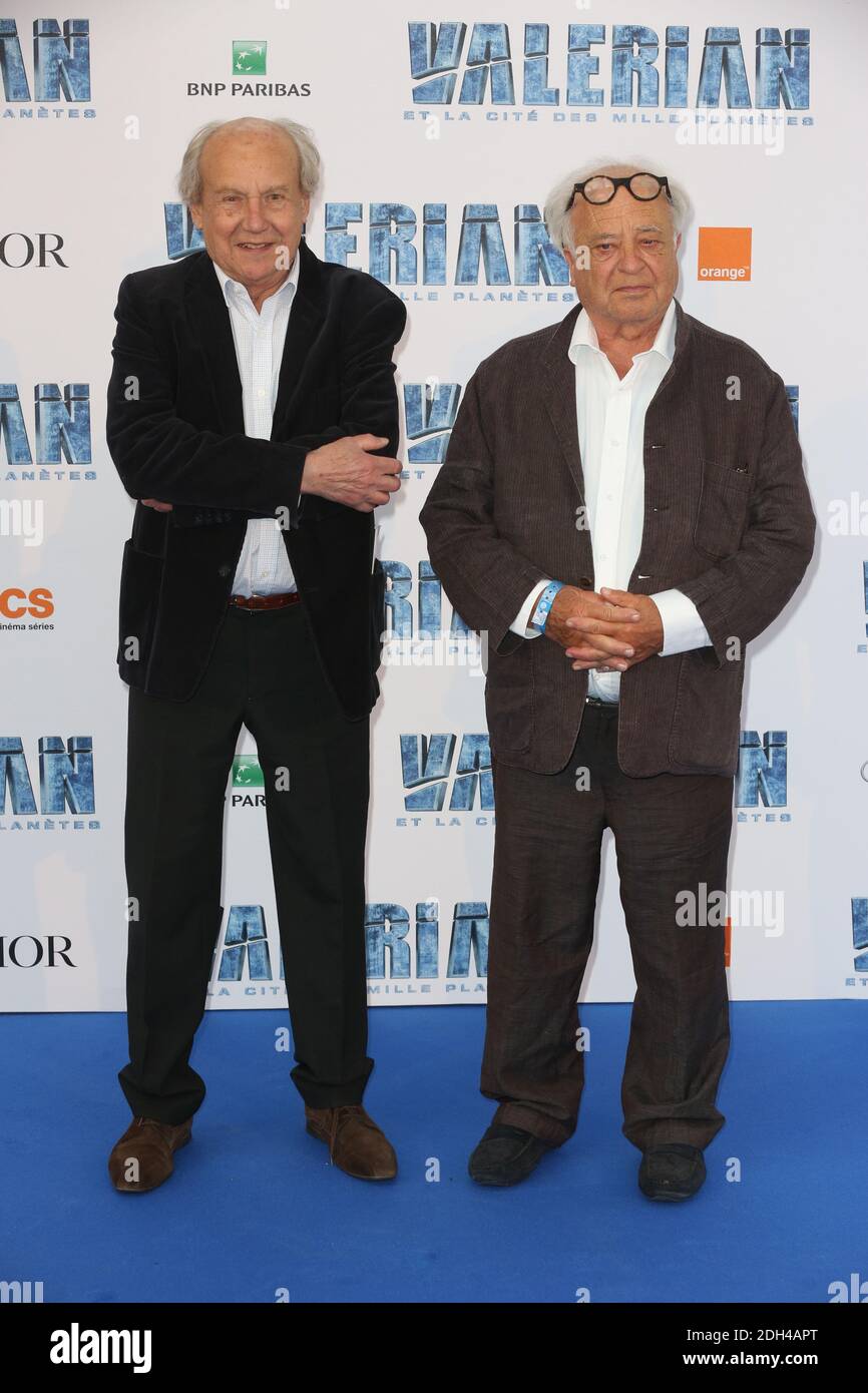 Pierre Christin and Jean-Claude Mezieres attending Valerian premiere at ...