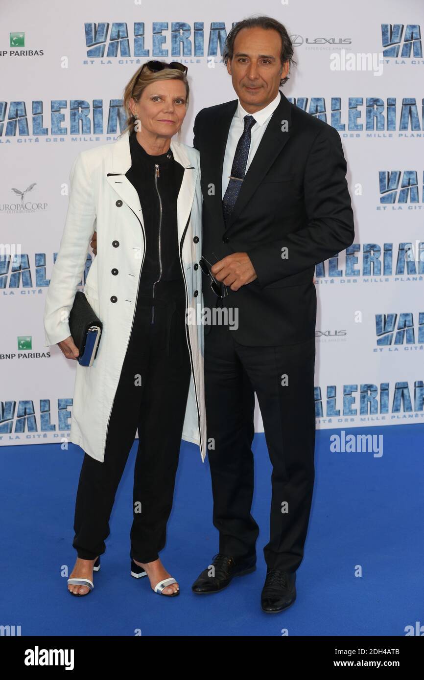 Alexandre Desplat and his wife Dominique Lemonnier attending Valerian ...