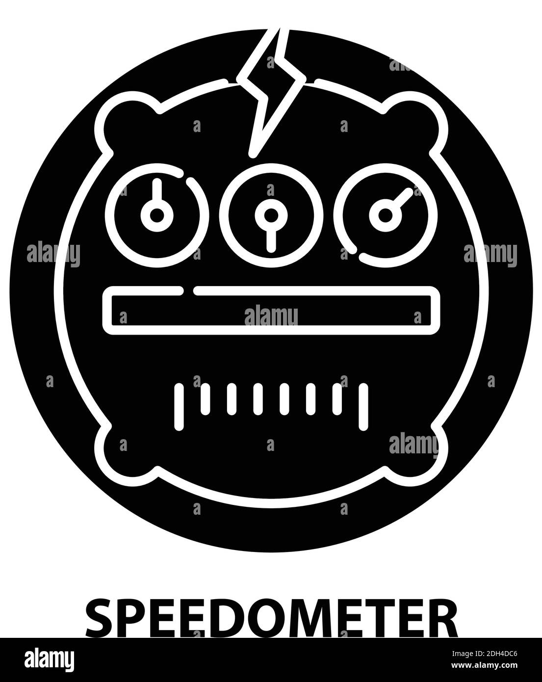 Speedometer speed indicator Black and White Stock Photos & Images - Alamy
