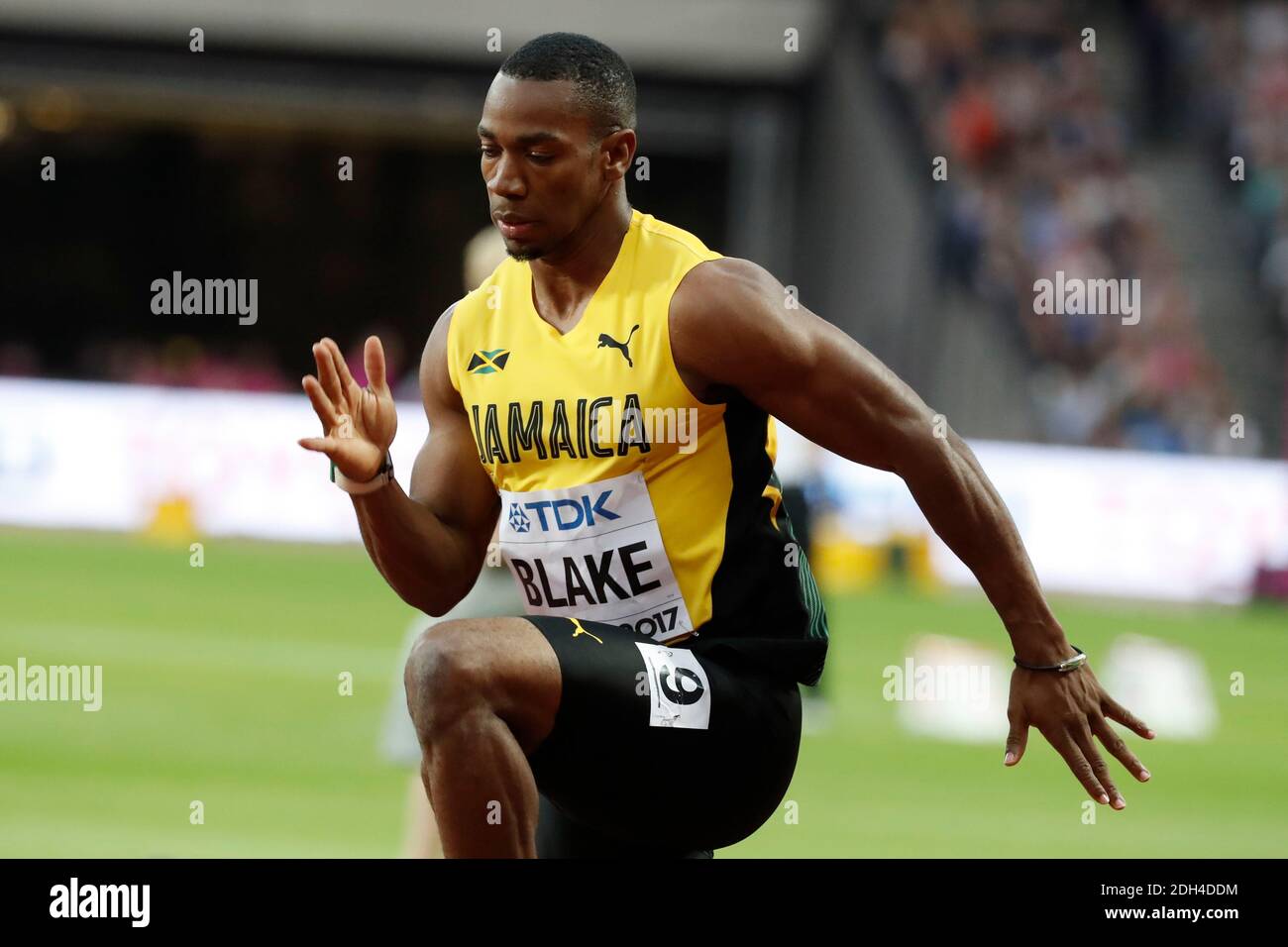 Jamaica's Johan Blake Jamaica's Johan Blake in the 100m Men's heat six ...