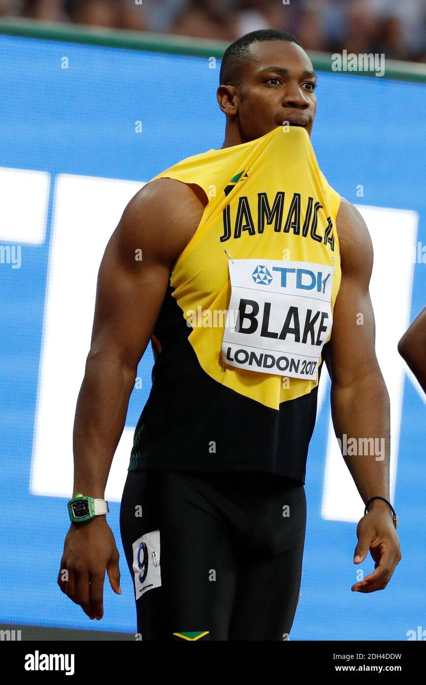Jamaica's Johan Blake Jamaica's Johan Blake in the 100m Men's heat six ...