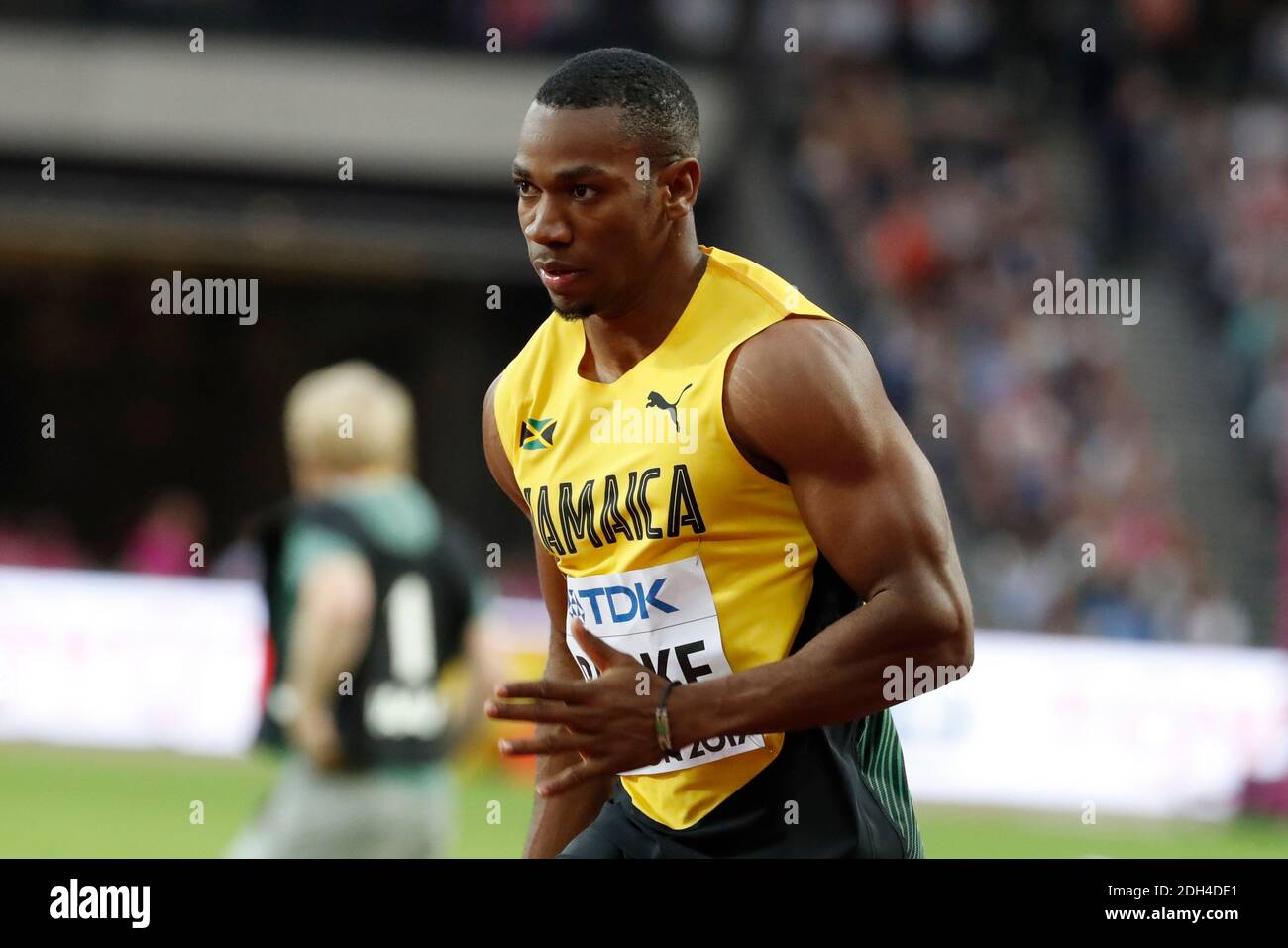 Jamaica's Johan Blake Jamaica's Johan Blake in the 100m Men's heat six ...
