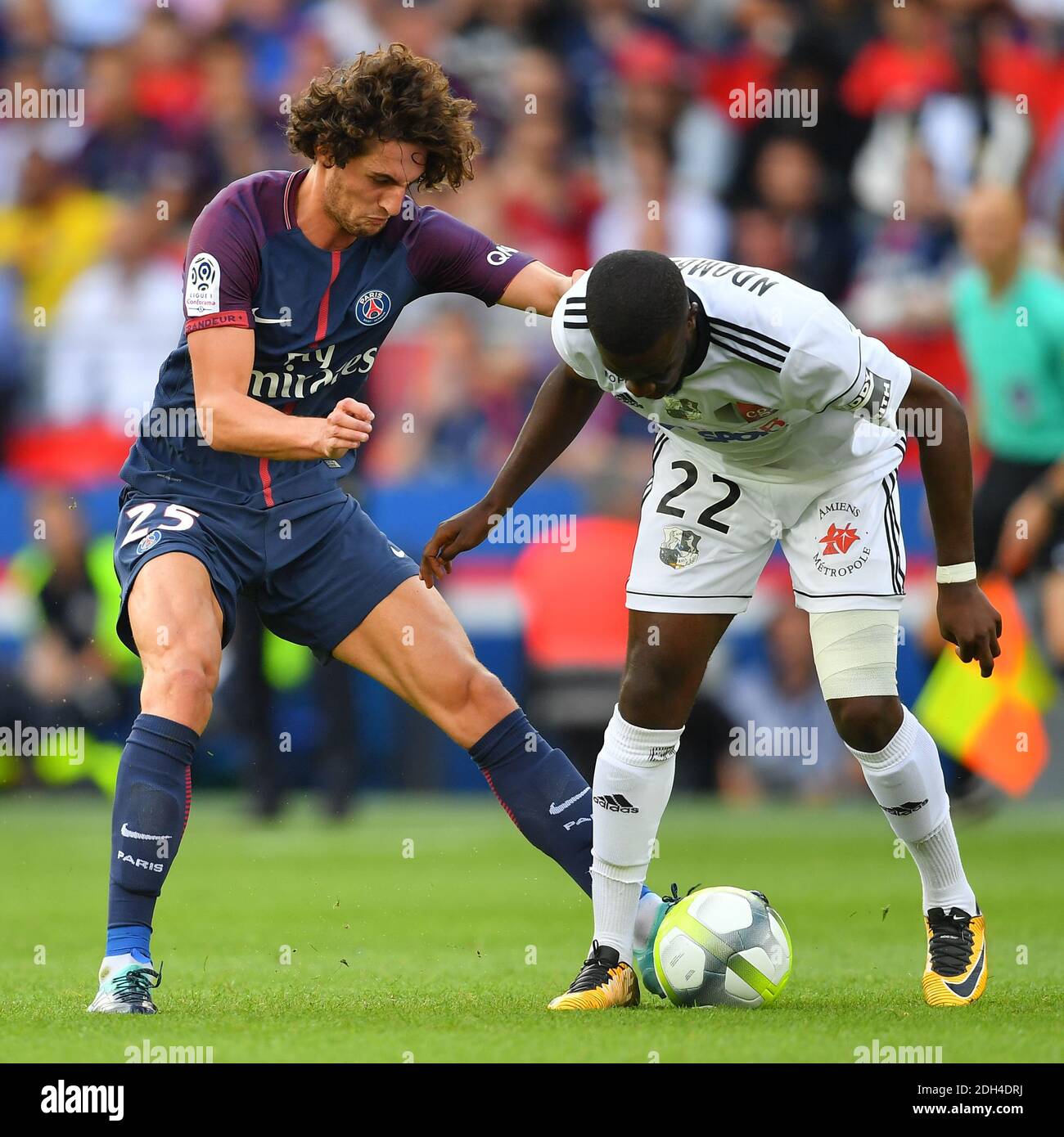 PSG's Adrien Rabiot PSG's Adrien Rabiot during French Ligue 1 Paris ...