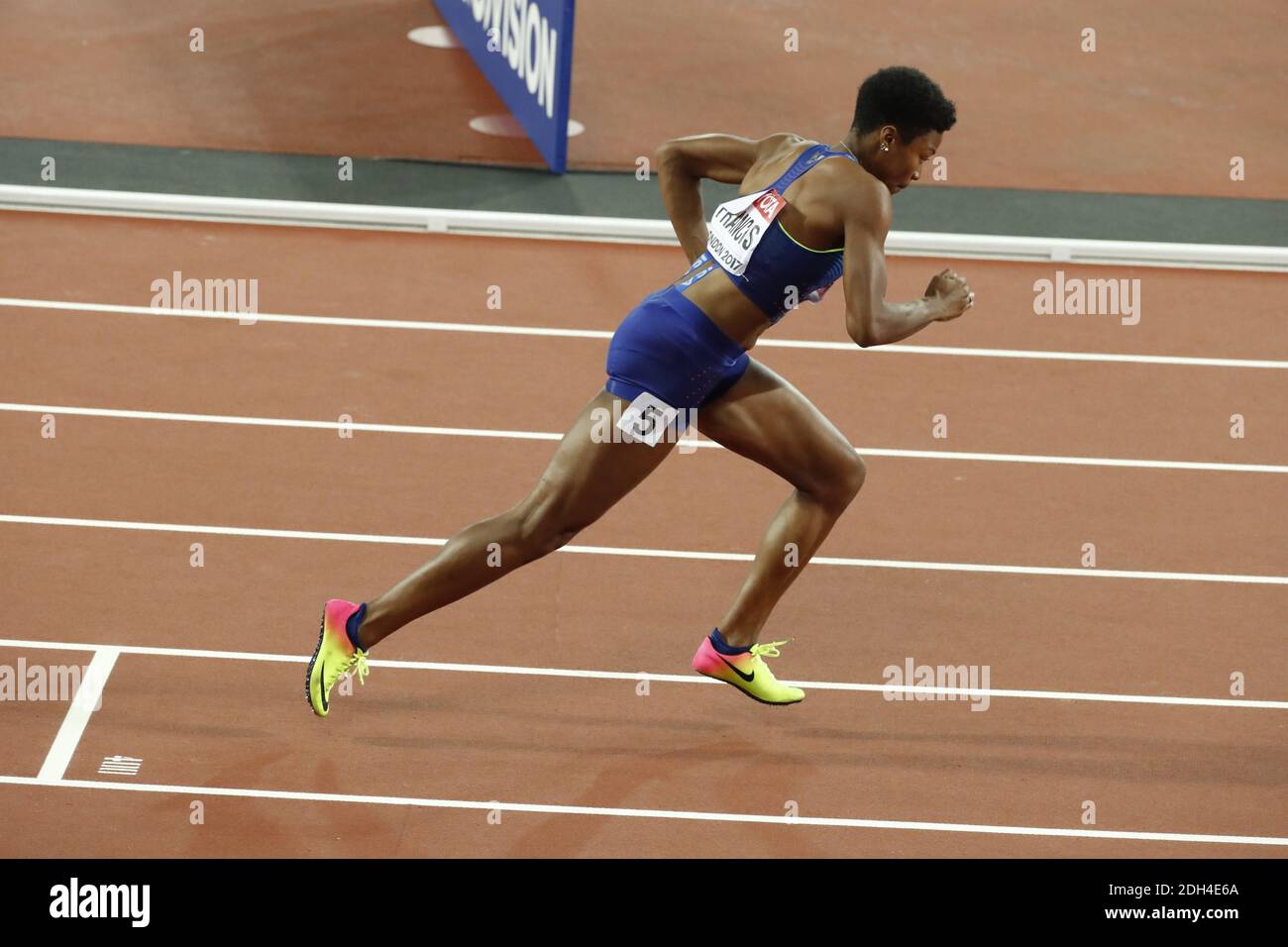 USA's Phyllis Francis in the semi-finals of the 400 meters women during ...