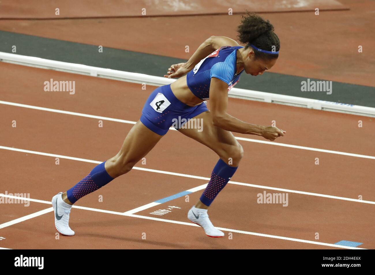 USA's Allyson Felix in the semi-finals of the 400 meters women during ...