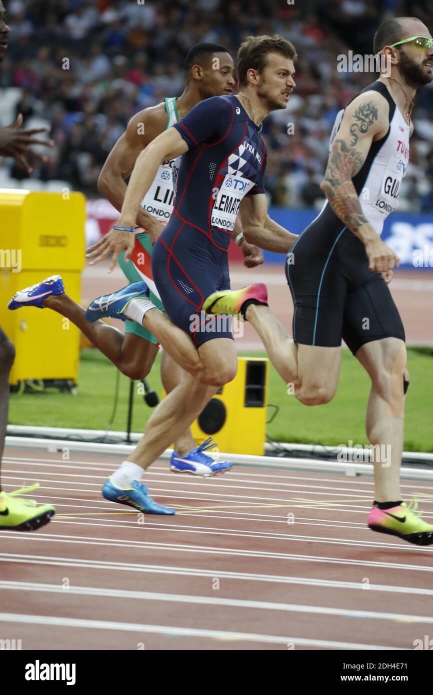 In the heats of the 200 meters men : France's Christophe Lemaitre ...