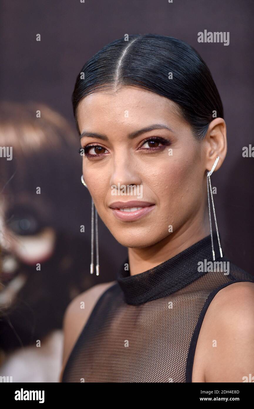 Stephanie Sigman attends the premiere of New Line Cinema's 'Annabelle ...