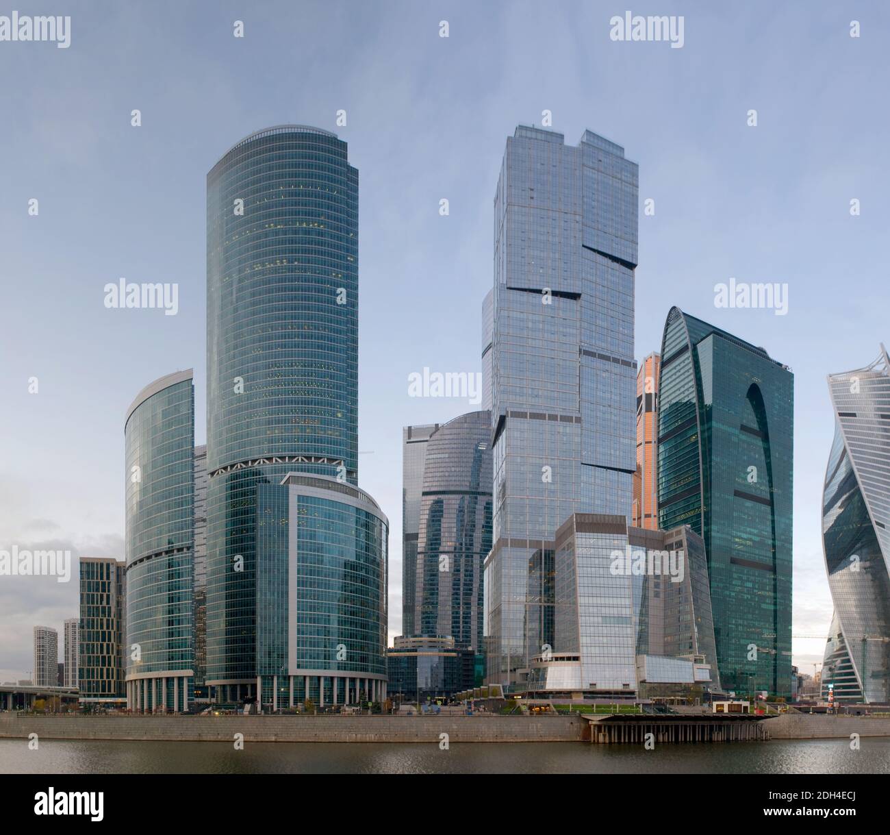 High-rise buildings of the Moscow business center Moscow City Stock ...