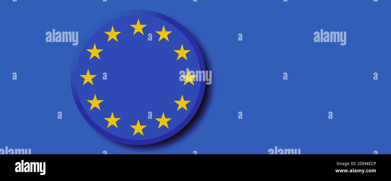 Eu flag blue and gold stars hi-res stock photography and images - Alamy