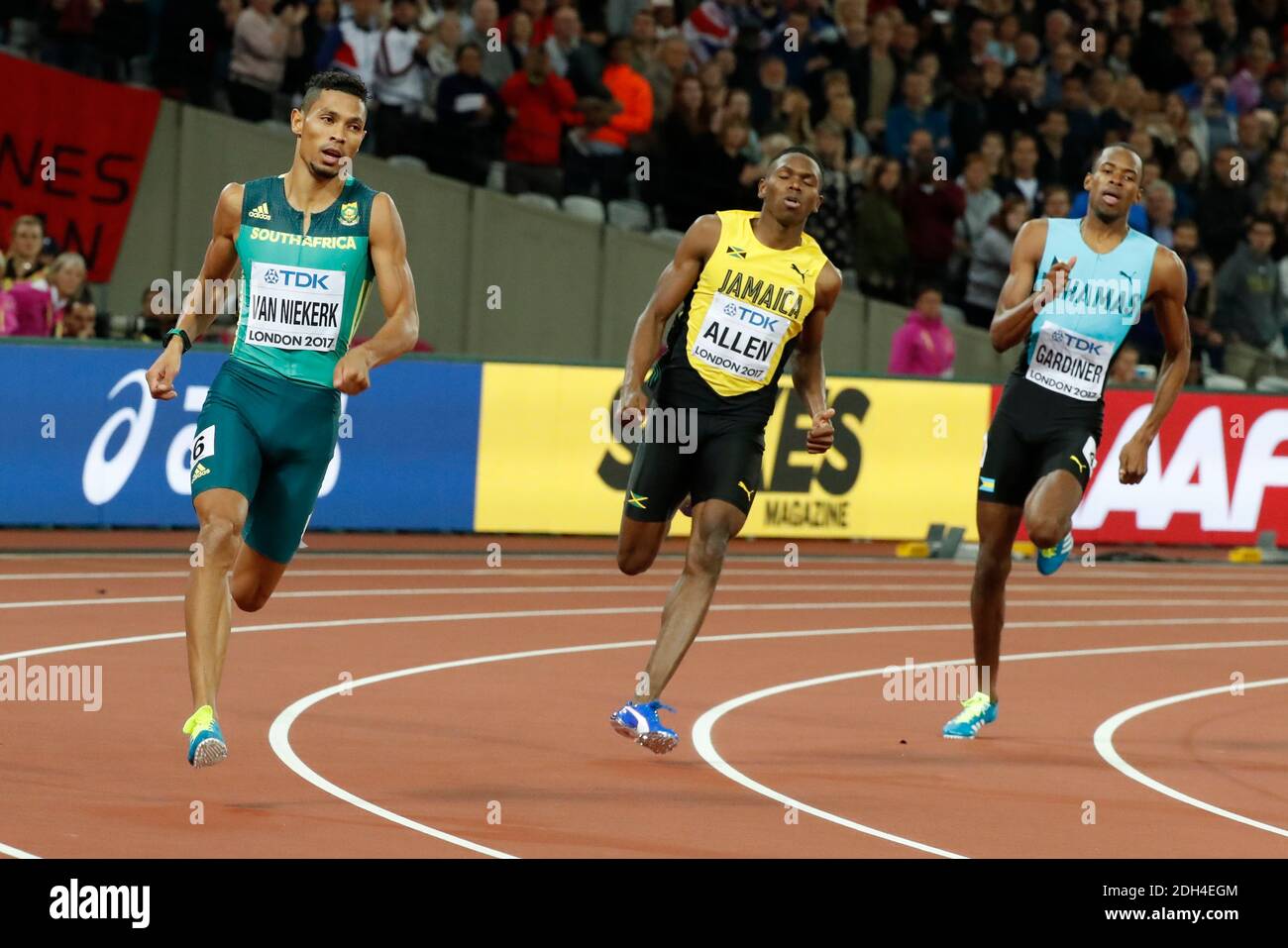 South Africa's Wayde Van Niekerk won easily the 400 meters men event ...