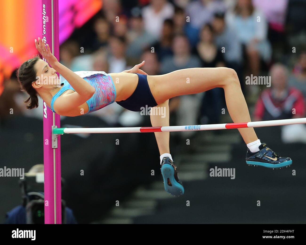 Maria Lasitskene Kuchina, gold in the high jump during the day nine of ...