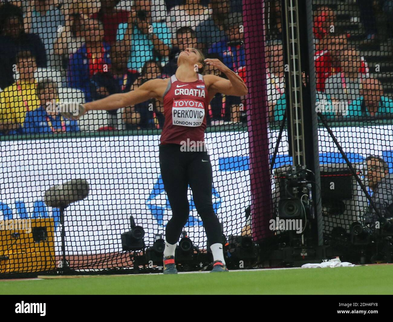 Sandra Perkovic of Croatia wins the women´s discus throw during day ten ...