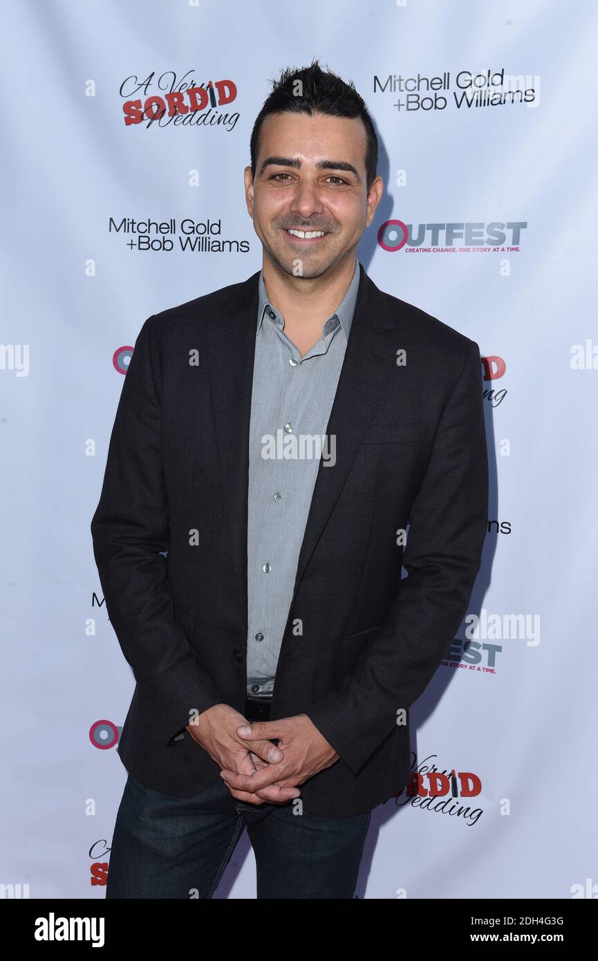 Andrew Christian attends a Very Sordid Wedding Premiere in Los Angeles ...