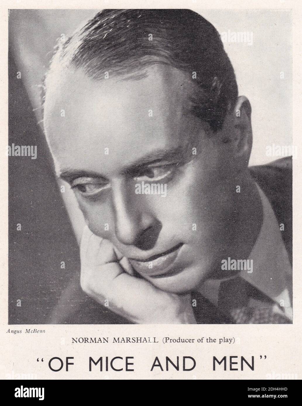 Norman Marshall - Producer of the play 'Of Mice and Men' Stock Photo ...