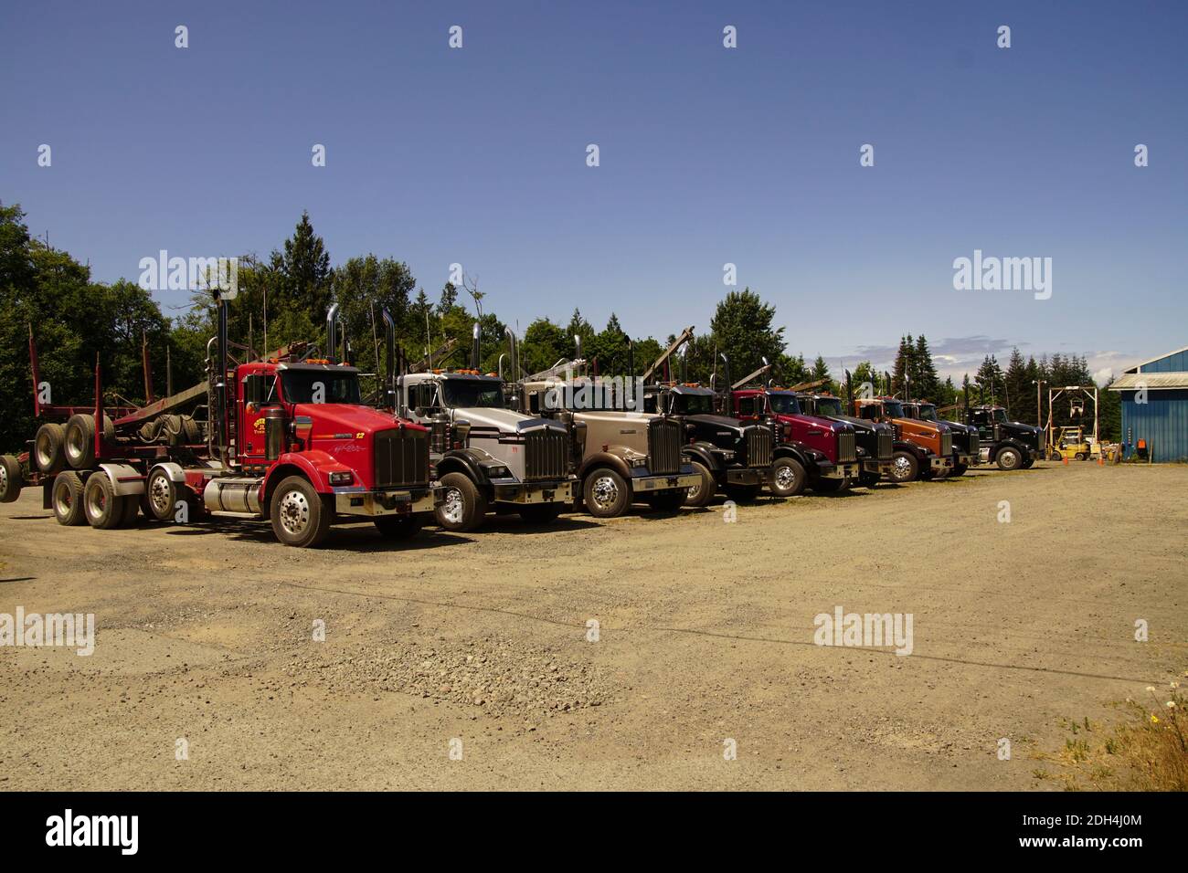 Logging trucks hi-res stock photography and images - Alamy