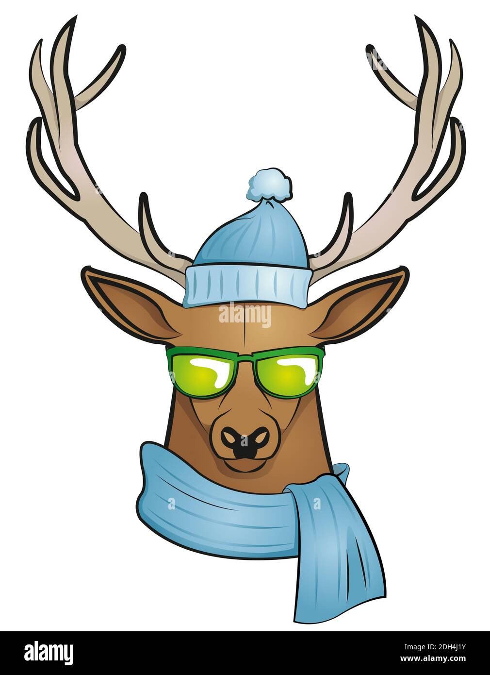 Cartoon stag Cut Out Stock Images & Pictures - Alamy