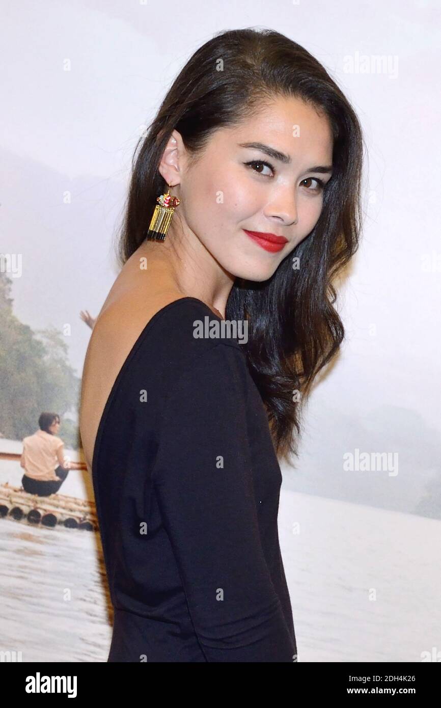 Audrey Giacomini assiste a la Premiere du film Ciel Rouge au cinema l ...