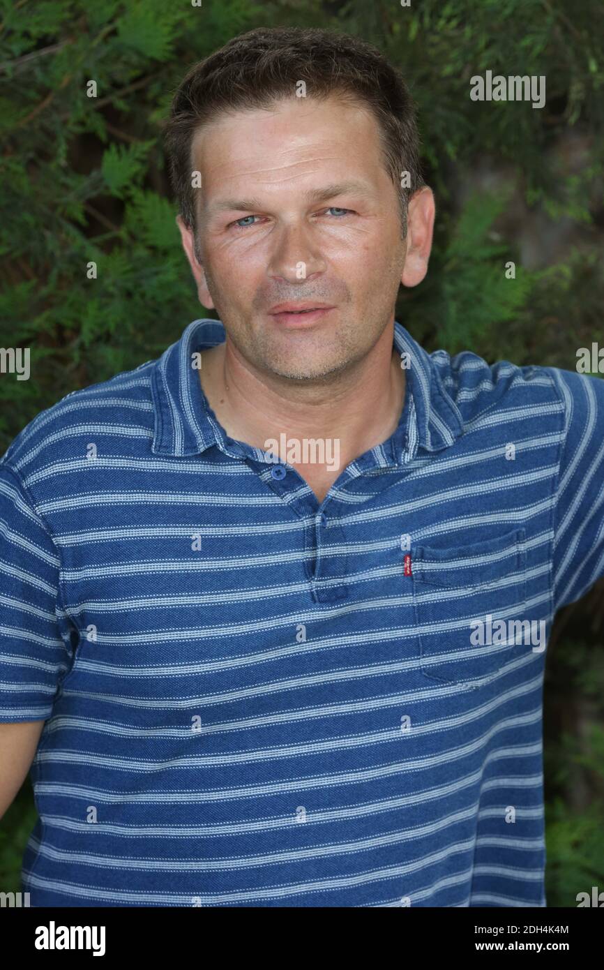 Gael Morel seen at the photocall for Prendre le large as part of the ...