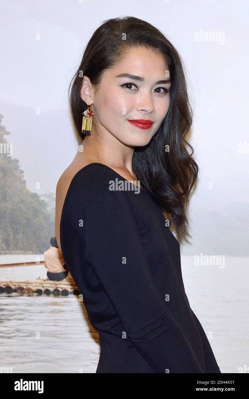 Audrey Giacomini assiste a la Premiere du film Ciel Rouge au cinema l ...