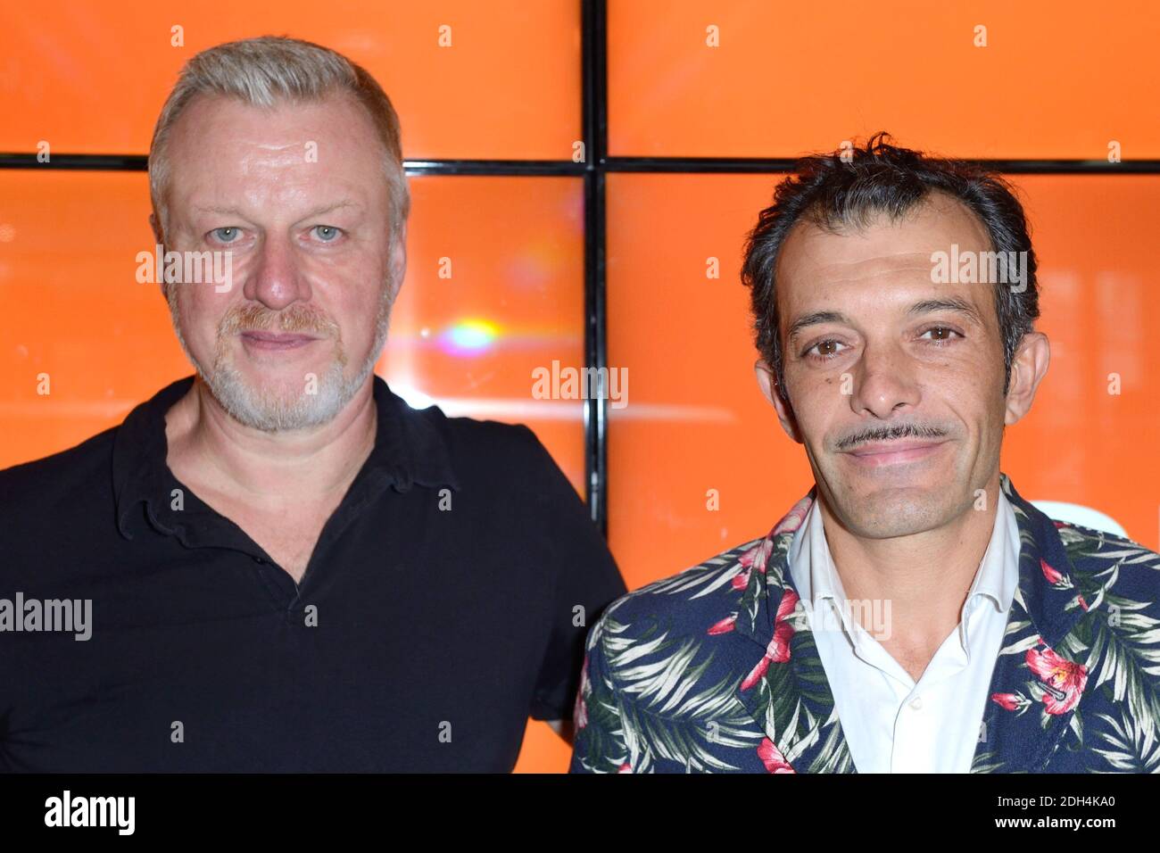 Jean-Marc Barbieux et David Combe assistent a la conference de presse ...