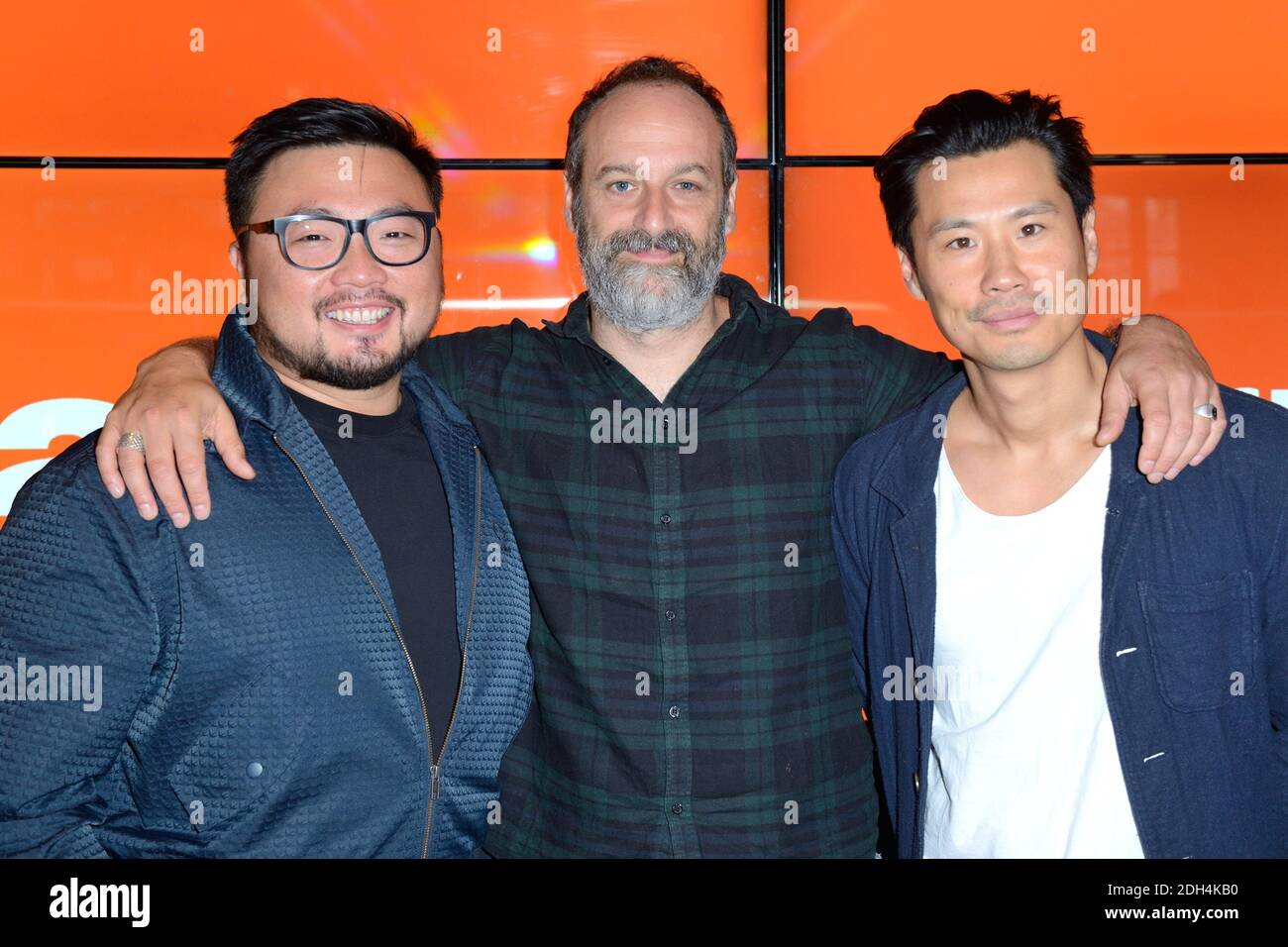 Christophe Tek, Stephen Cafiero et Frederic Chau assistent a la ...