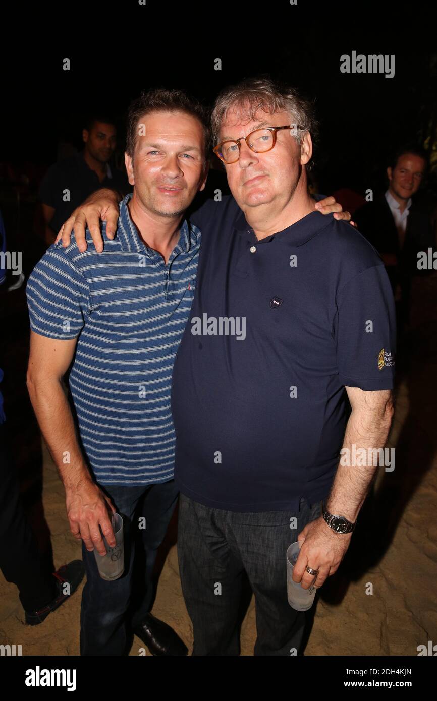 Exclusive - Gael Morel and Dominique Besnehard attending the party of ...