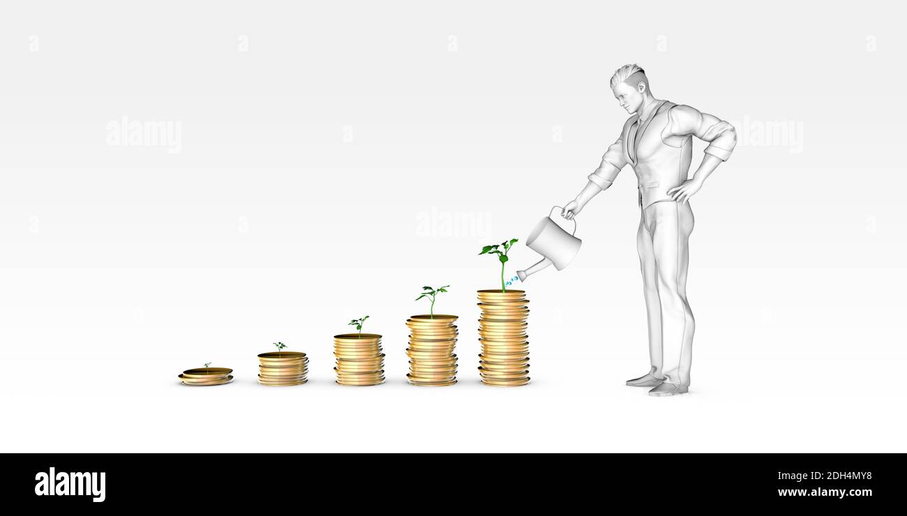 Growing Your Wealth Stock Photo - Alamy