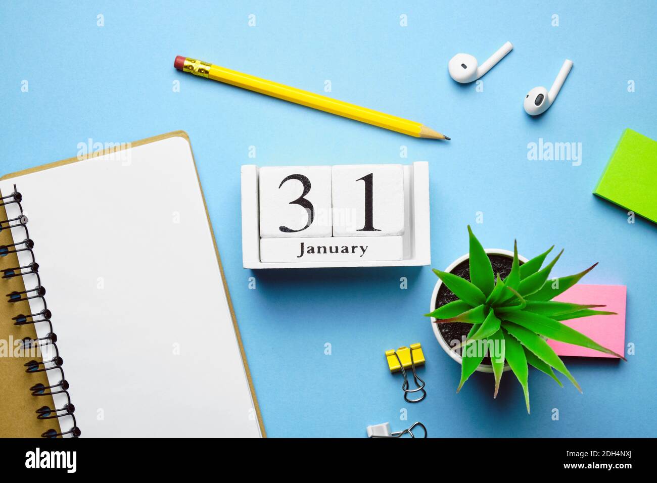 thirty-first day of winter month calendar january Stock Photo - Alamy